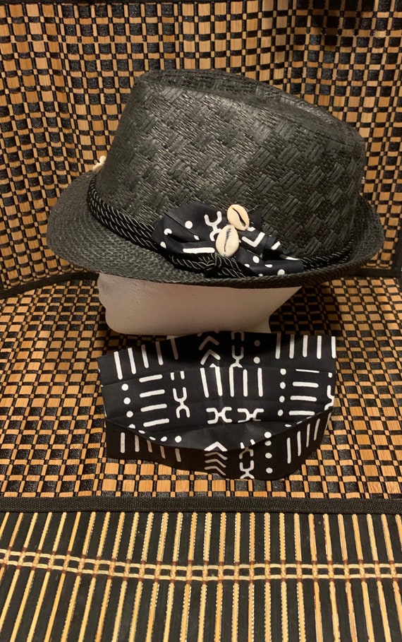 Fedora and Facemask Fedora African Hat and Facemask Hat and - Etsy