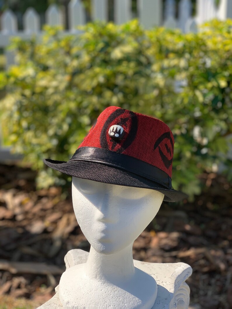 Red Fedora African Fedora Burgendy Fedora | Etsy