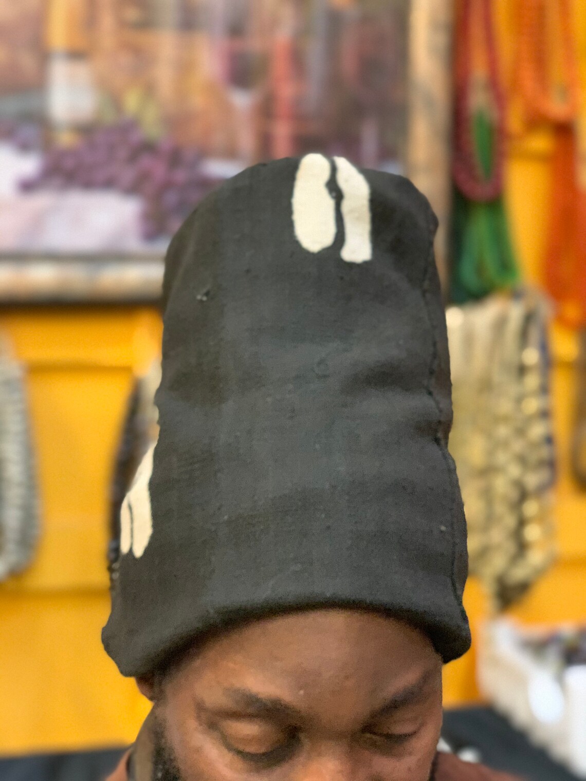 Rastafarian Hat Locs Hat Dreadlocks Hat Mudcloth Locs Hat | Etsy