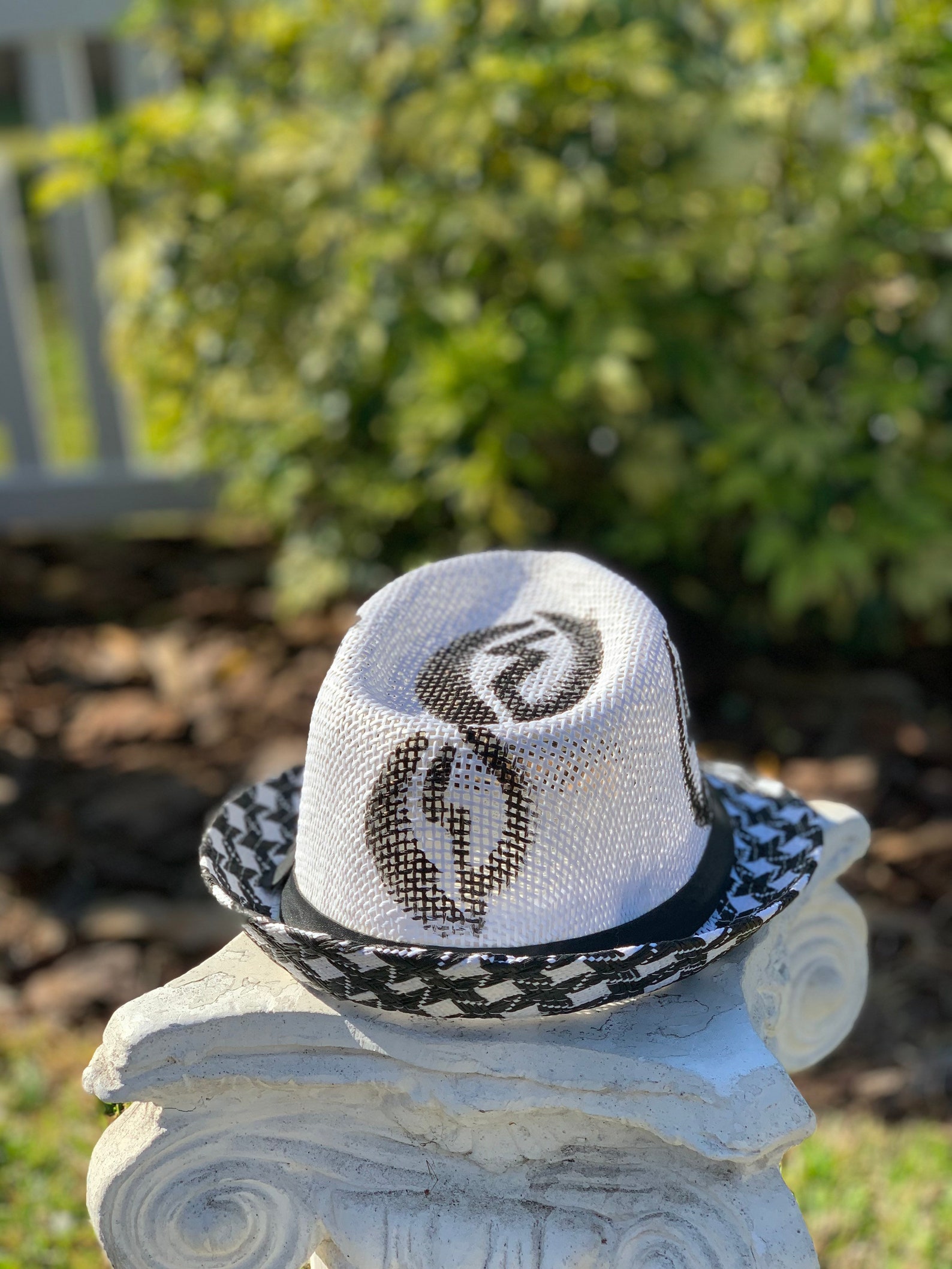 Black And White Fedora Spring And Summer Fedora African | Etsy