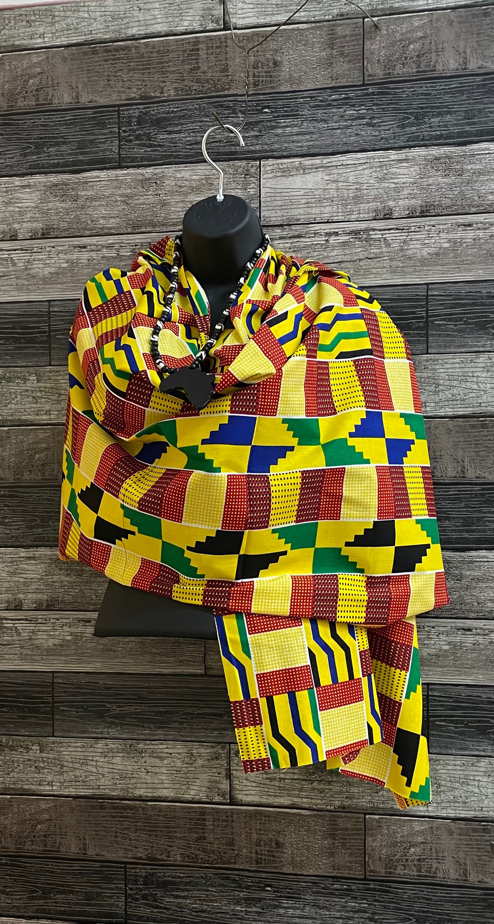 African Shawl African Wrap African Throw Kentecloth Shawl - Etsy