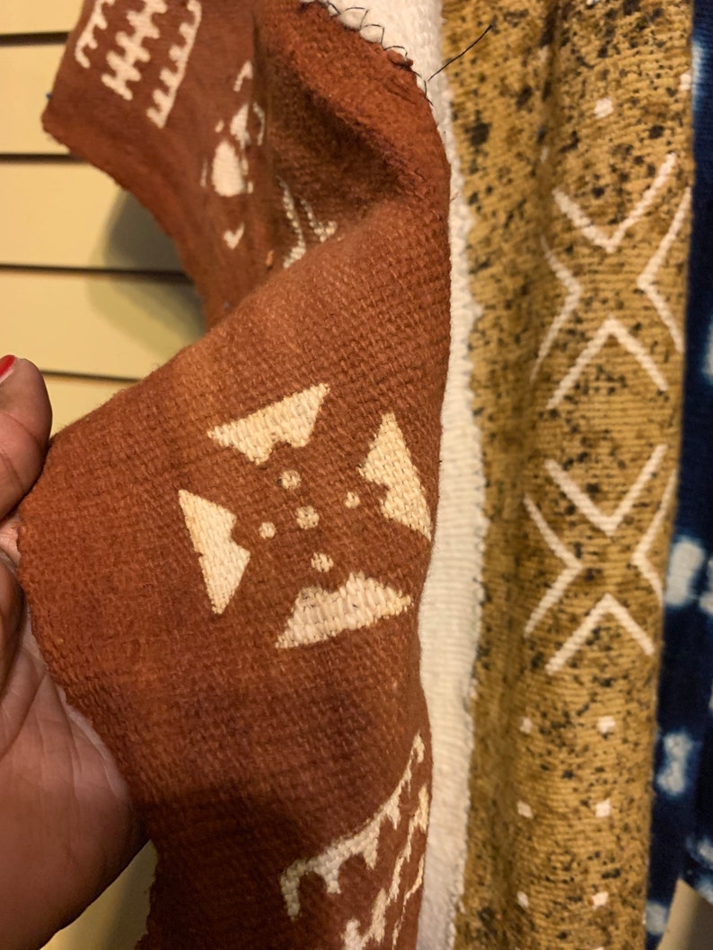 African Shawl, African Wrap, Mudcloth Shawl, Multicolor Mudcloth Shawl ...