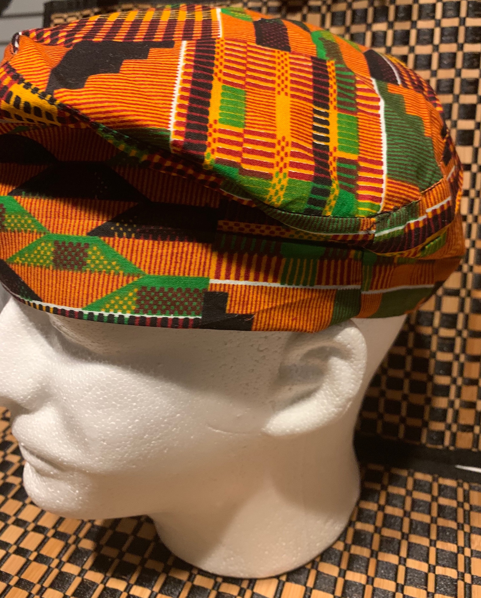 African Hat, African Kufi, Kente Cloth Kufi, African Unisex Hat ...