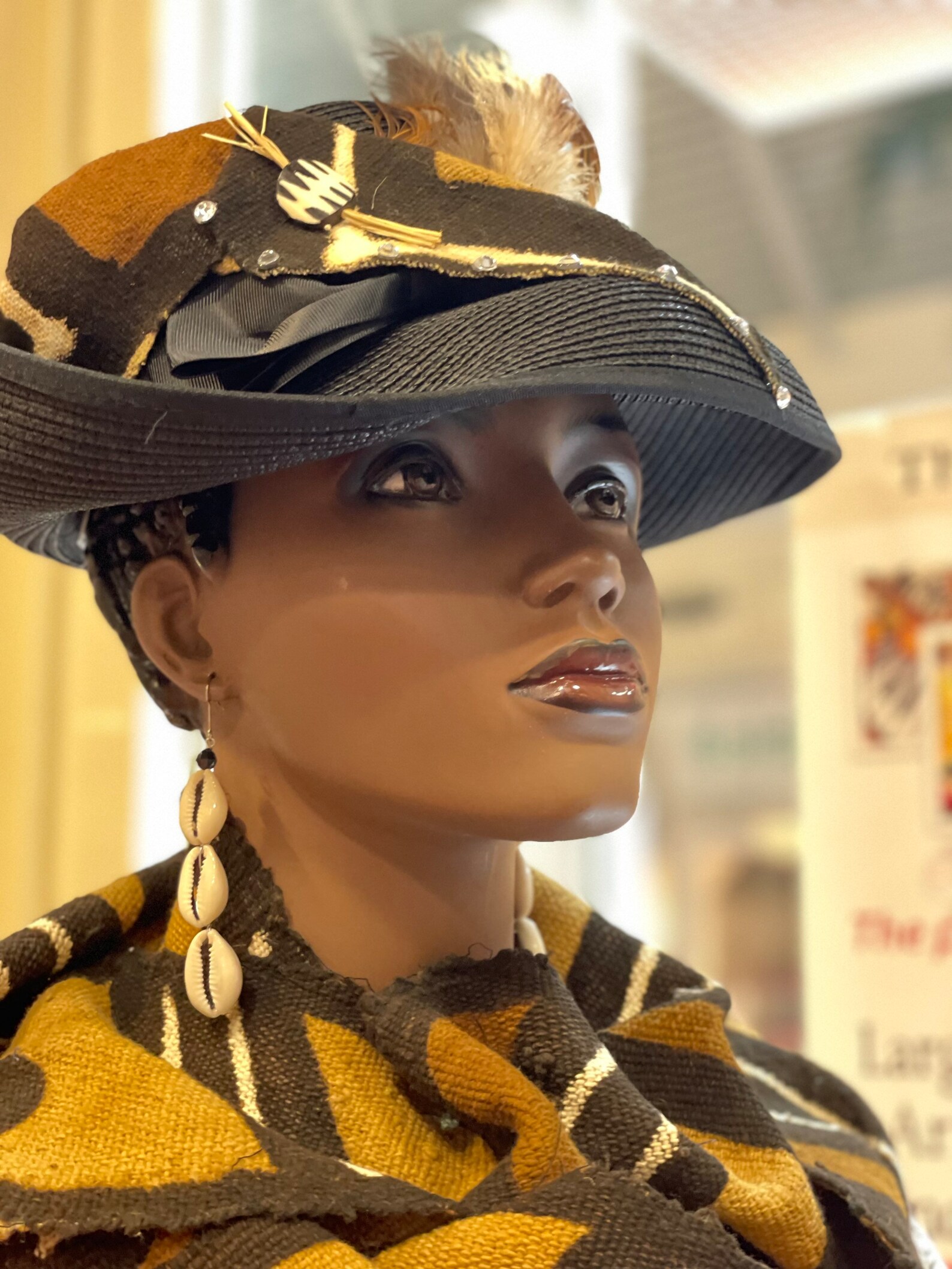 African Mudcloth Zulu Hat and Scarf Ethnic Hat and Mudcloth - Etsy