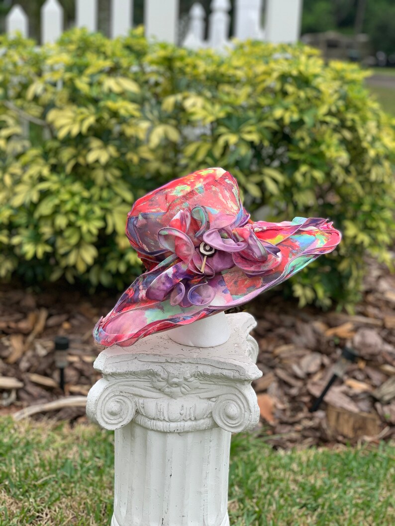Mother’s Day Hat, Floral Hat, Wedding Hat, Spring Hat, Summer Hat, Tea ...
