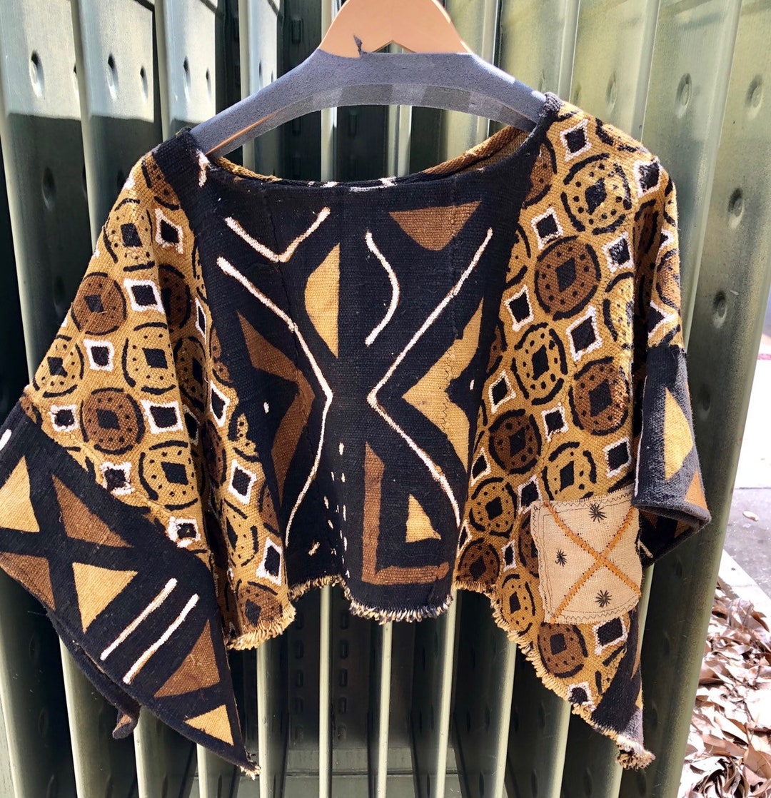 Mud Cloth Shrug,mud Cloth Poncho, Mud Cloth Shawl - Etsy