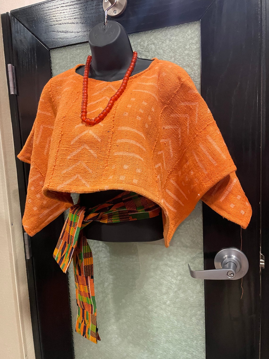 Orange Mudcloth Shrug, African Shrug, Ethnic Shrug - Etsy