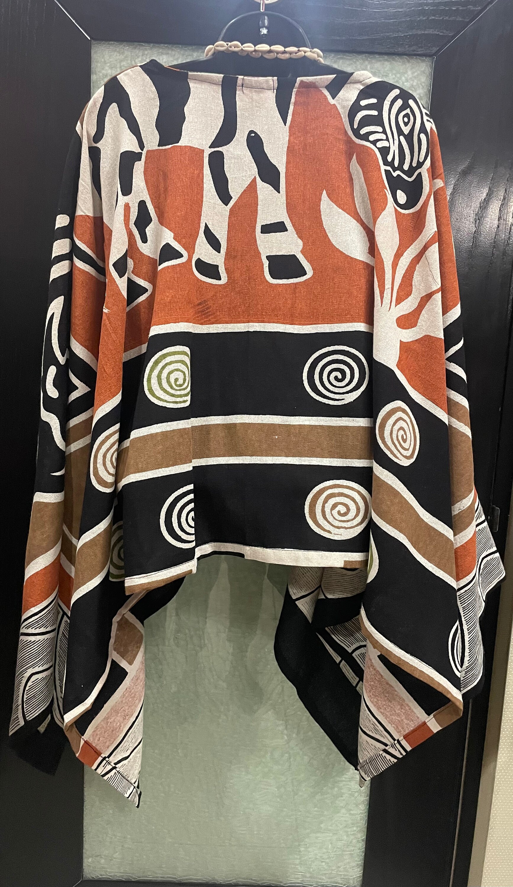 African Shrug , Safari Poncho , Ethnic Poncho, African Poncho - Etsy