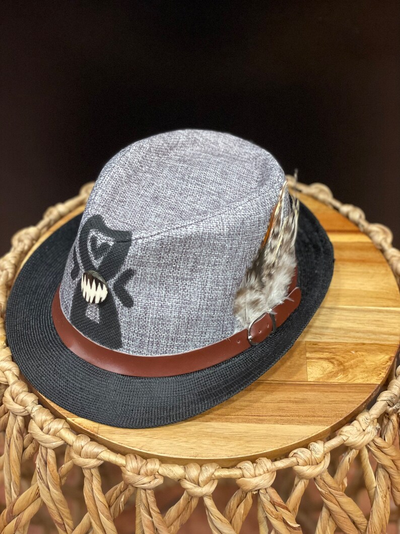 Burgendy Fedora Hat, , Mudcloth Fedora, Designer Fedora, African Fedora ...