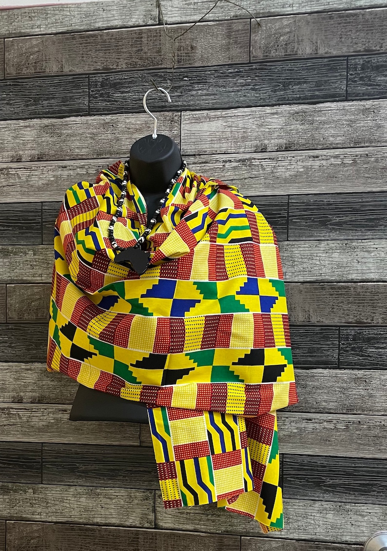 African Shawl African Wrap African Throw Kentecloth Shawl - Etsy