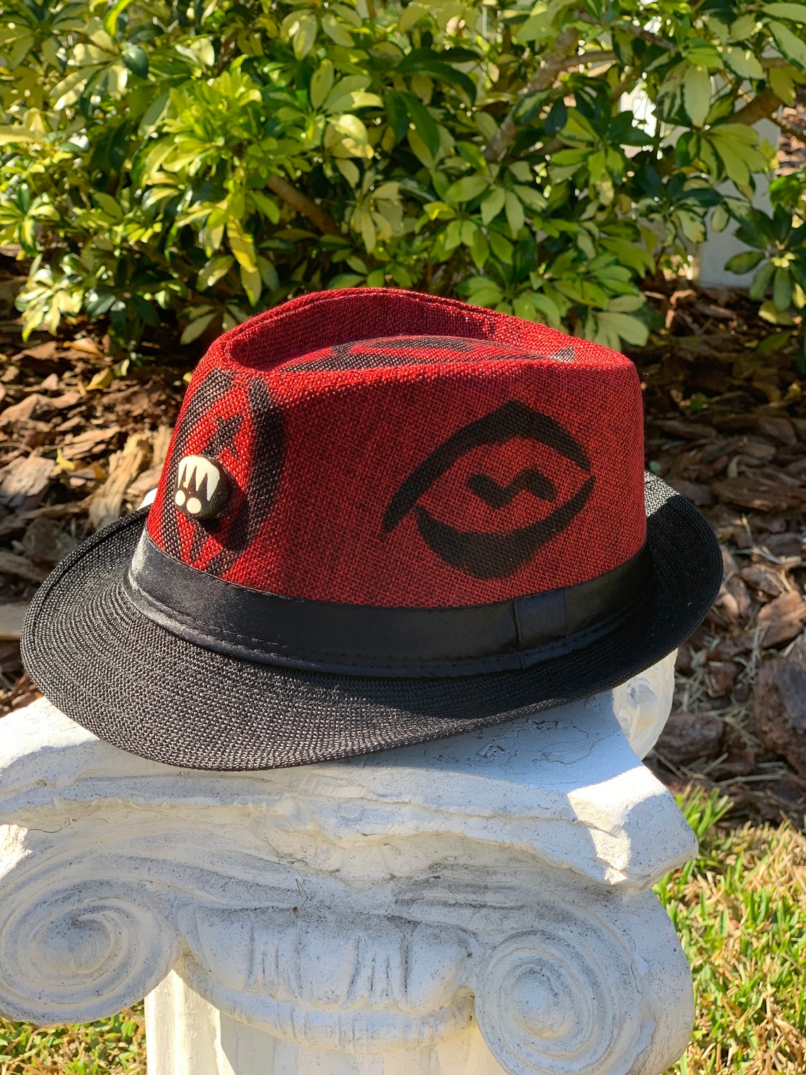 Red Fedora African Fedora Burgendy Fedora - Etsy