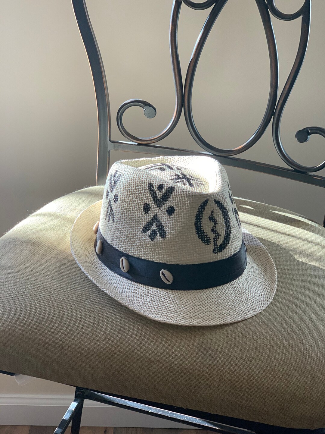 Tan Gyname Fedora, African Fedora, Tan Fedora, Men Fedora, Ethnic ...