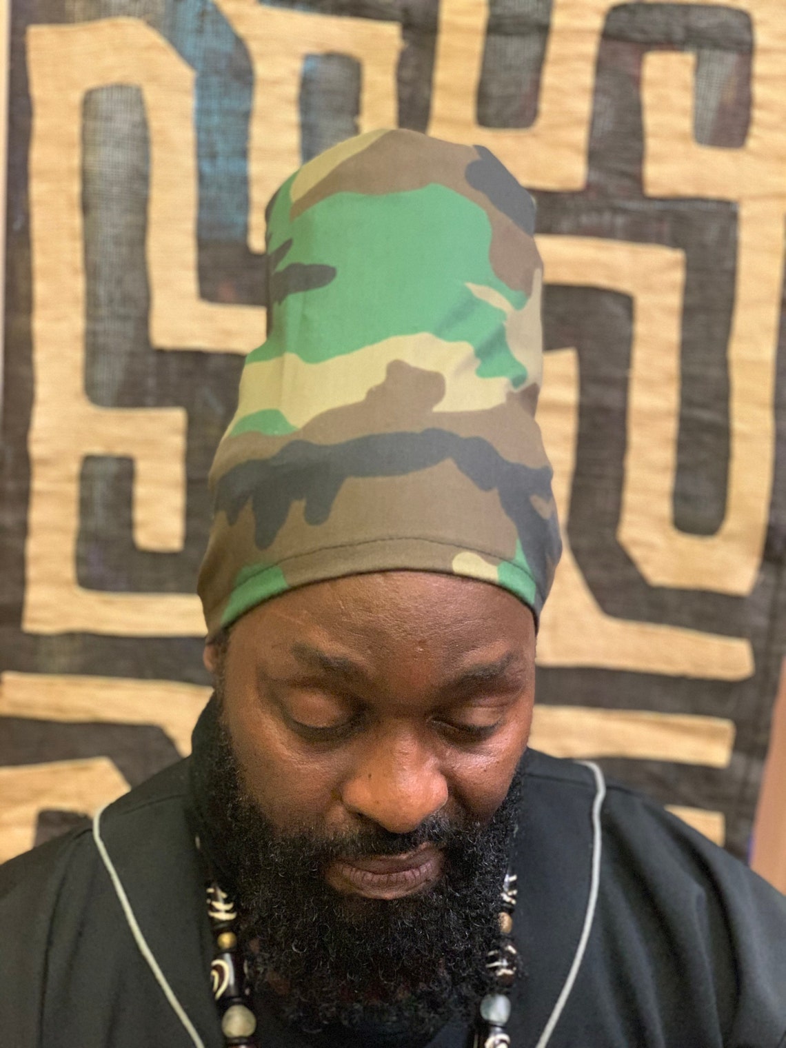 Camouflage Locs Hat Camo Rasta Cap Camo Dreadlocks Cap Camo | Etsy