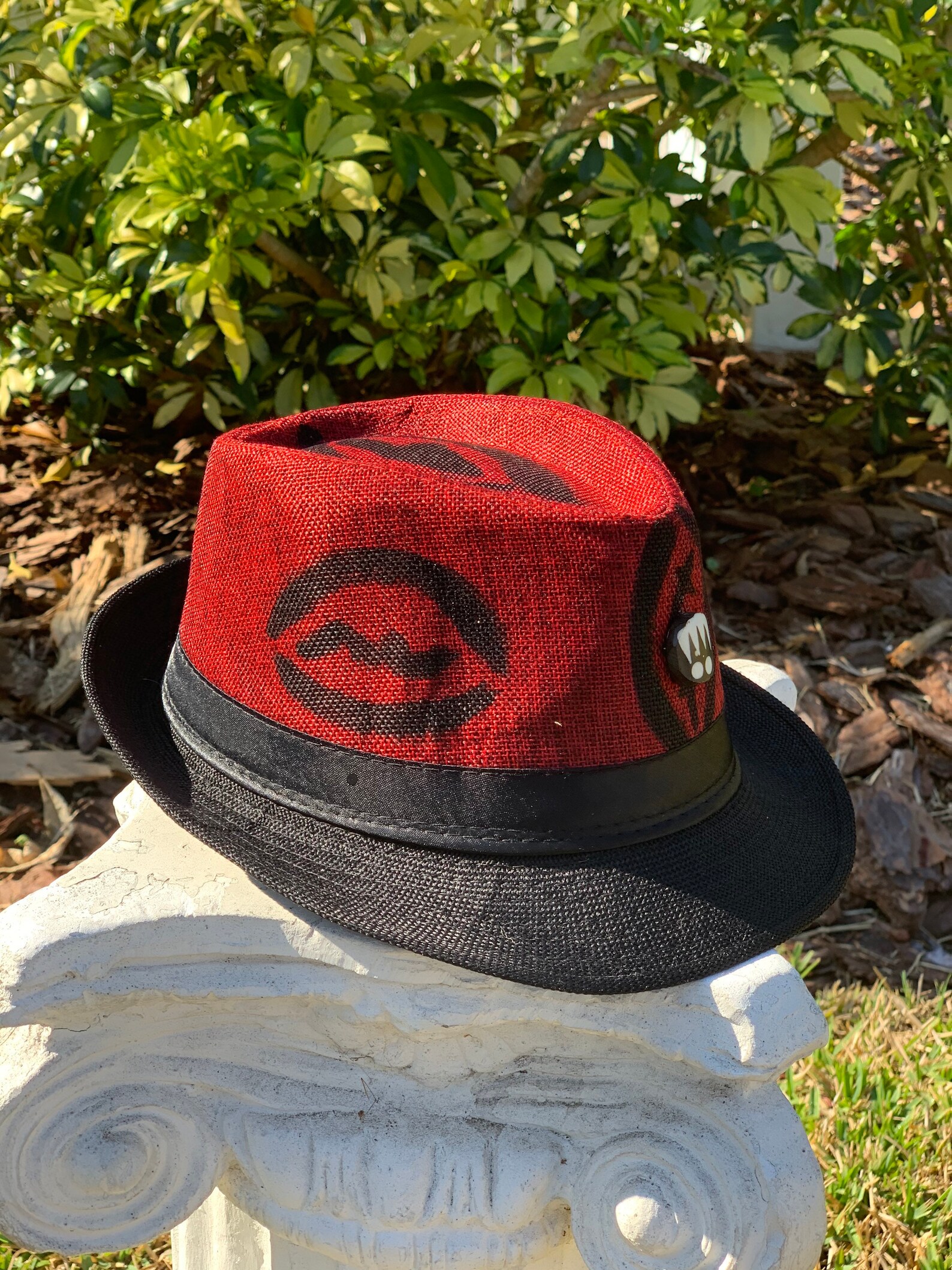 Red Fedora African Fedora Burgendy Fedora - Etsy