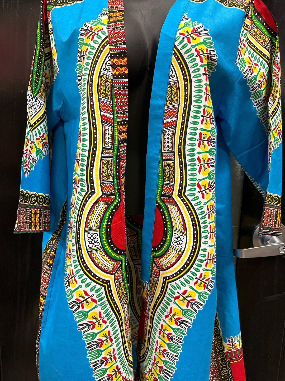 African Jacket, African Coat, Ethnic Jacket, Blue African Jacket, Blue ...