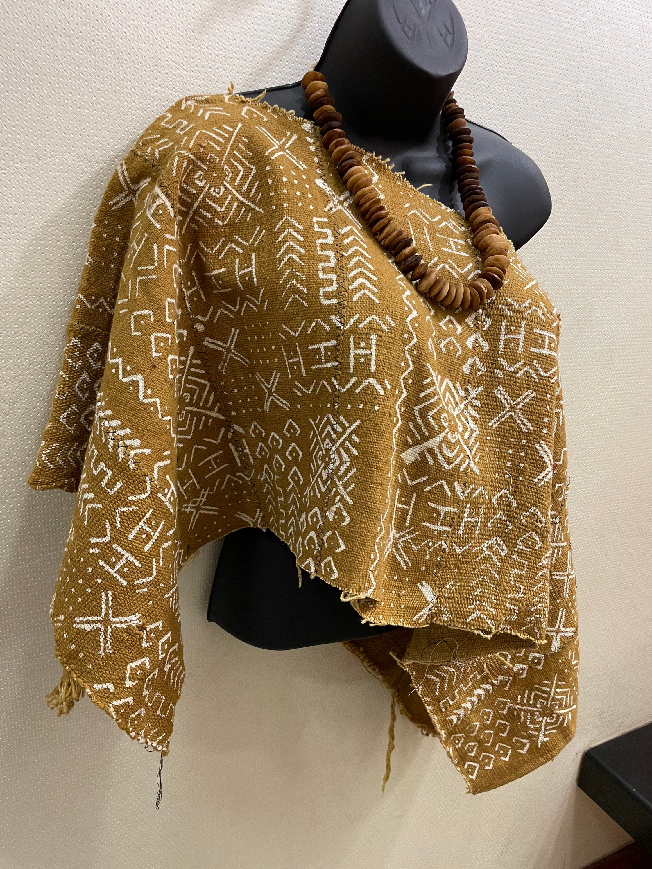 Women King Shrug With Tribal Necklace , Africam Warrior Poncho ...