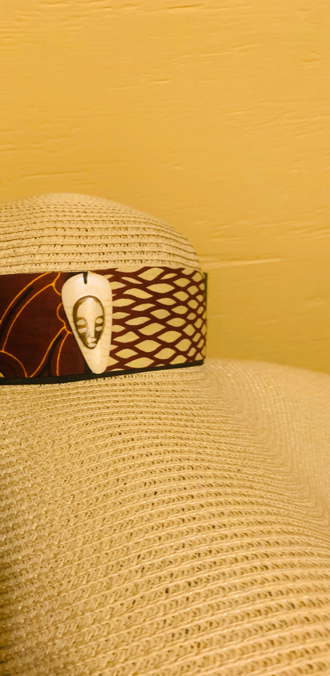 African Straw Hat African Wide Brim Hat African Beach Hat - Etsy