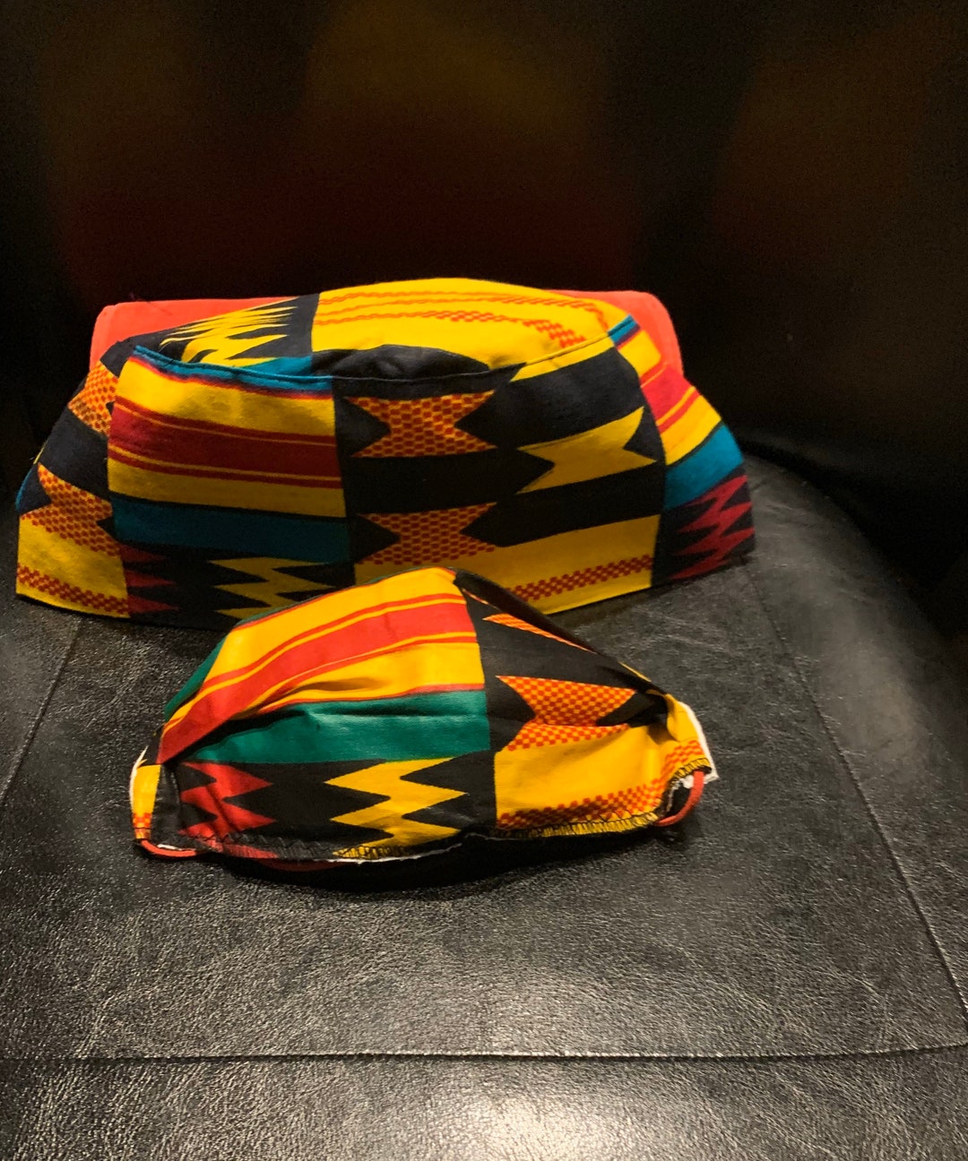 Kufi and Face Mask African Hat and Face Mask Brim and Face - Etsy