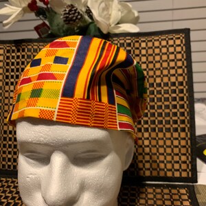 African Hat, Kente Cloth Hat, Kufi, Kufi Hat, Men Hat, Beanie Hat ...