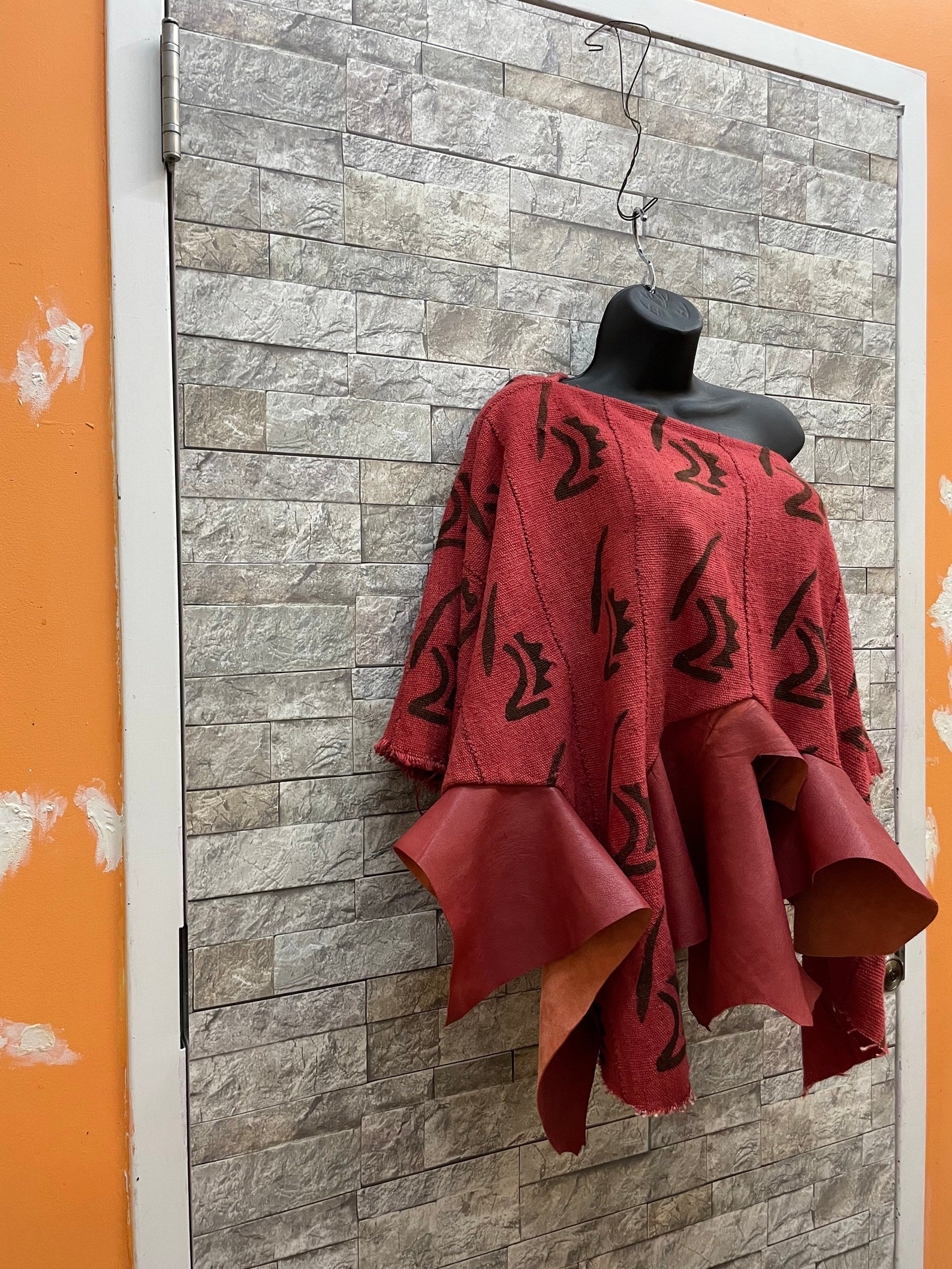 Red Shrug Ted Adrinka Shrug African Shrug Ethnic Shrug - Etsy