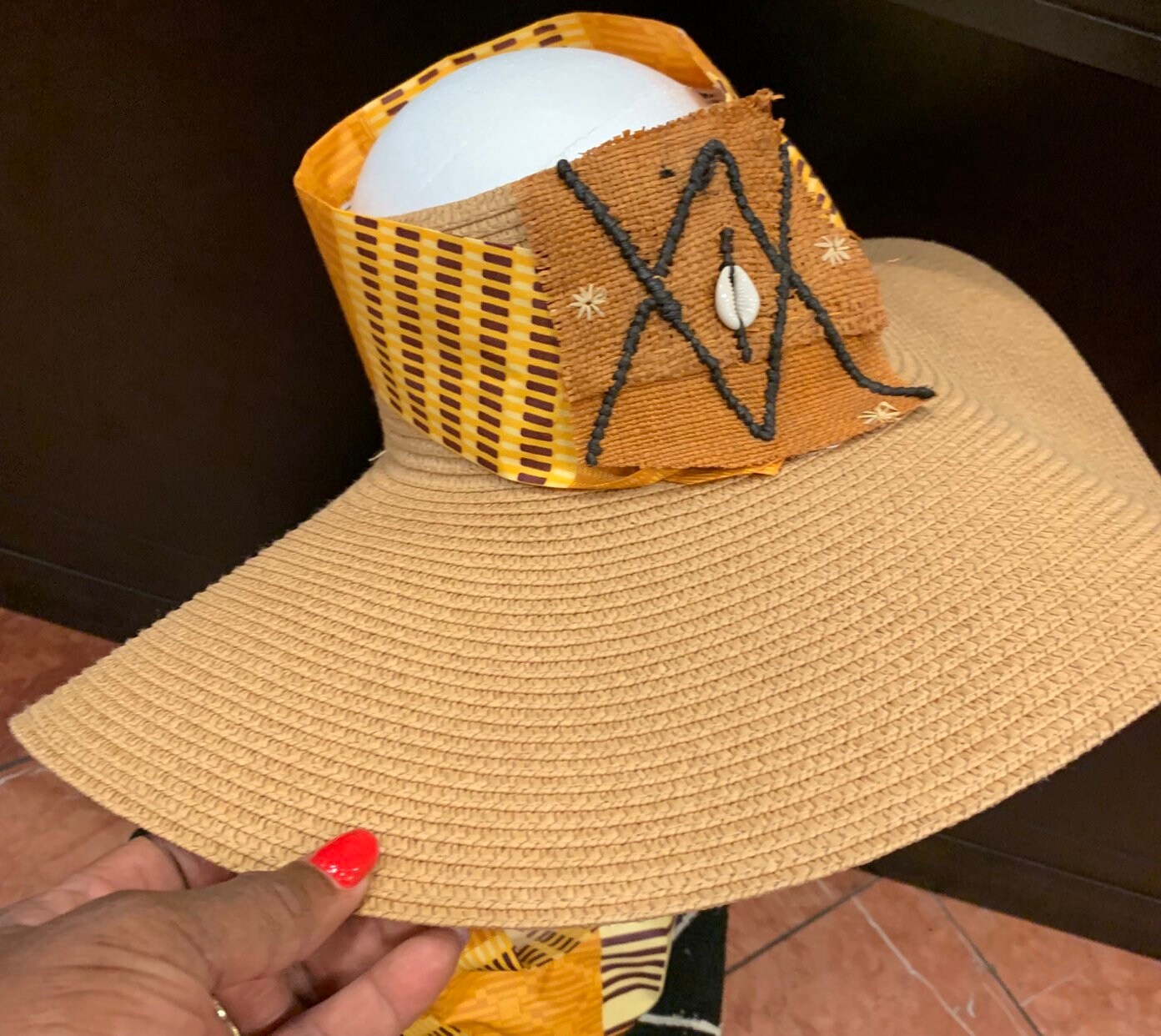 Zulu Hat, African Hat, Open Crown Hat, African Straw Hat, Wide Brim Hat ...