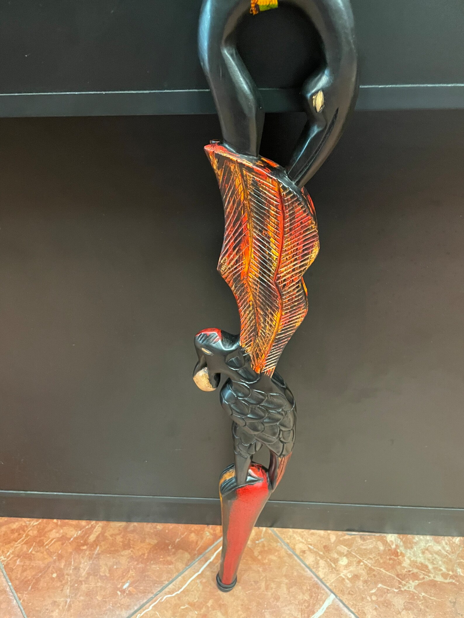 Unc Cane Hand Carve Cane African Cane Tribal Cane - Etsy