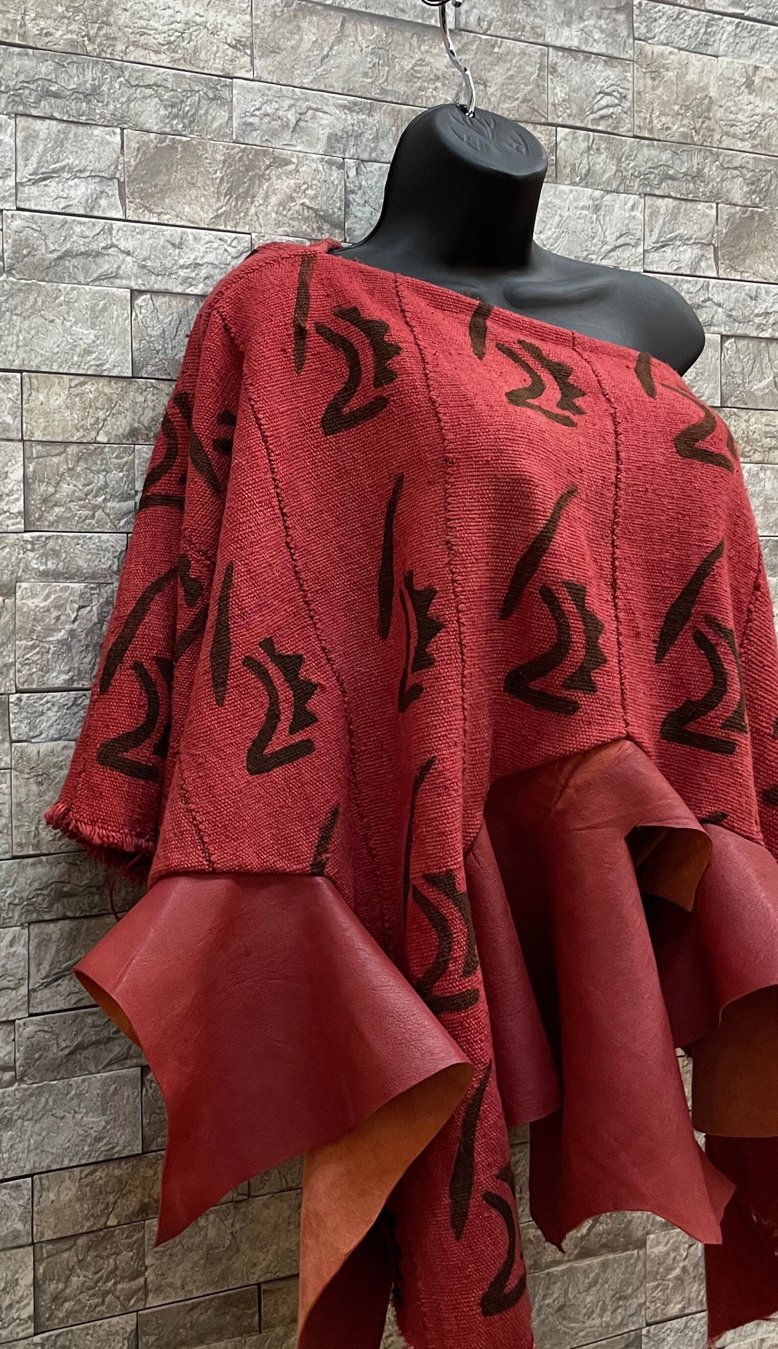 Red Shrug Ted Adrinka Shrug African Shrug Ethnic Shrug - Etsy