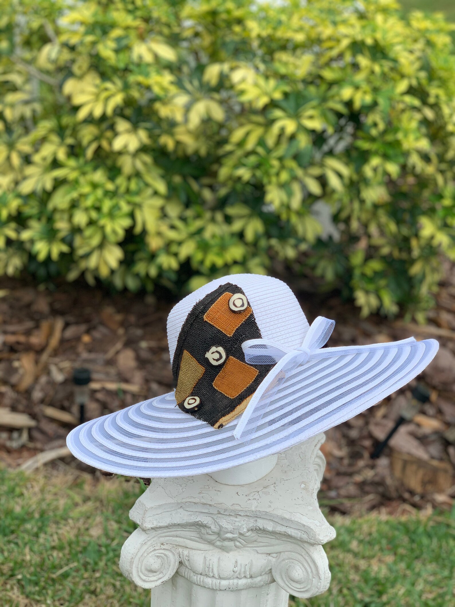 White Wide Brim Hat Women White Hat Kentucky Derby Hat Kuba - Etsy