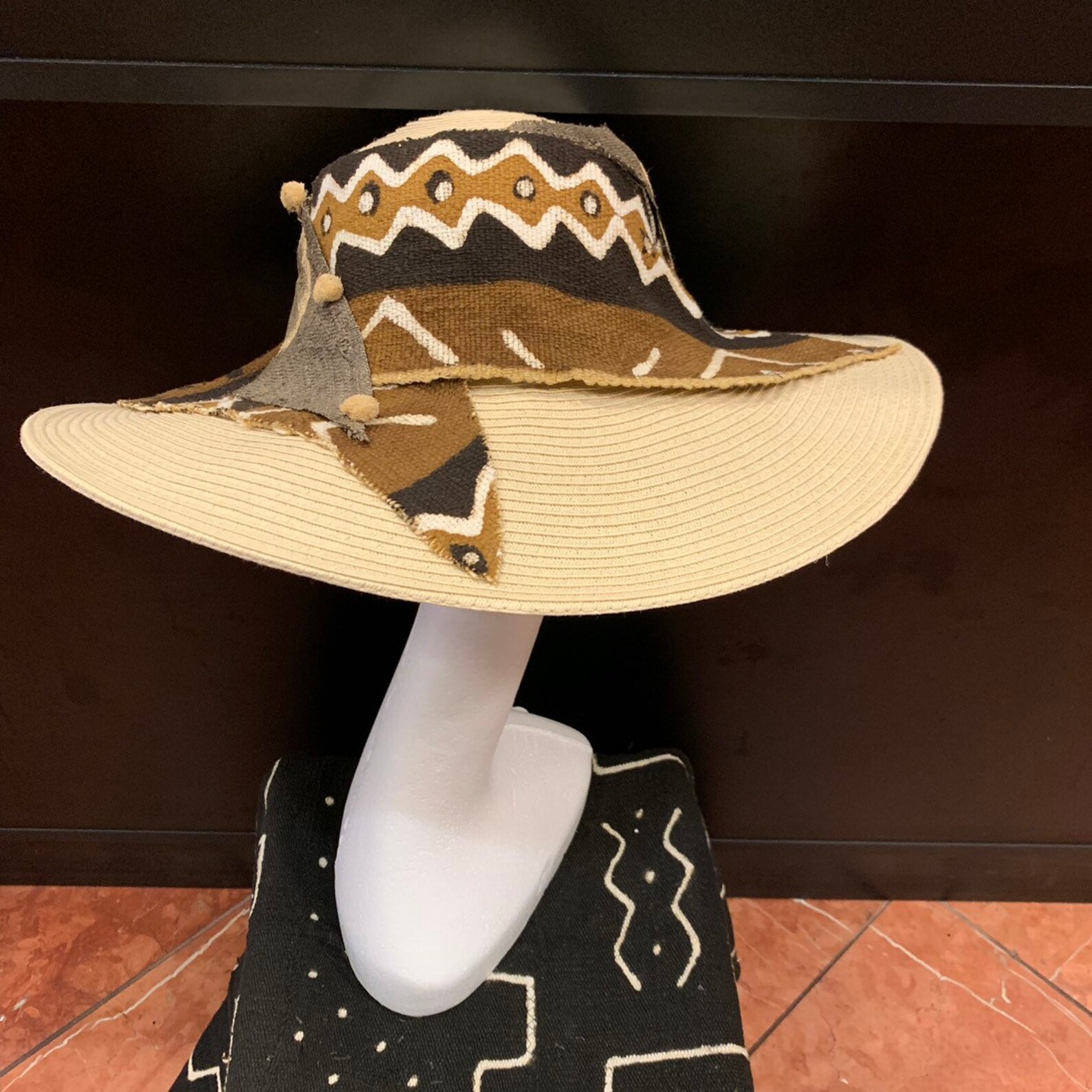 Dress Hat Mudcloth Hat African Hatzulu Hat - Etsy