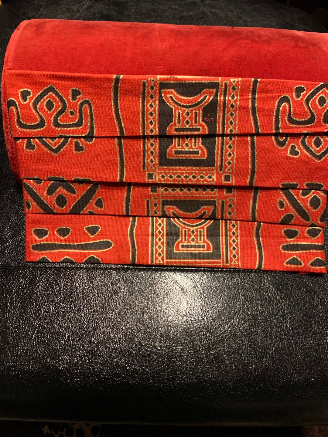 African Face Mask, African Face Covering, Red Face Mask - Etsy