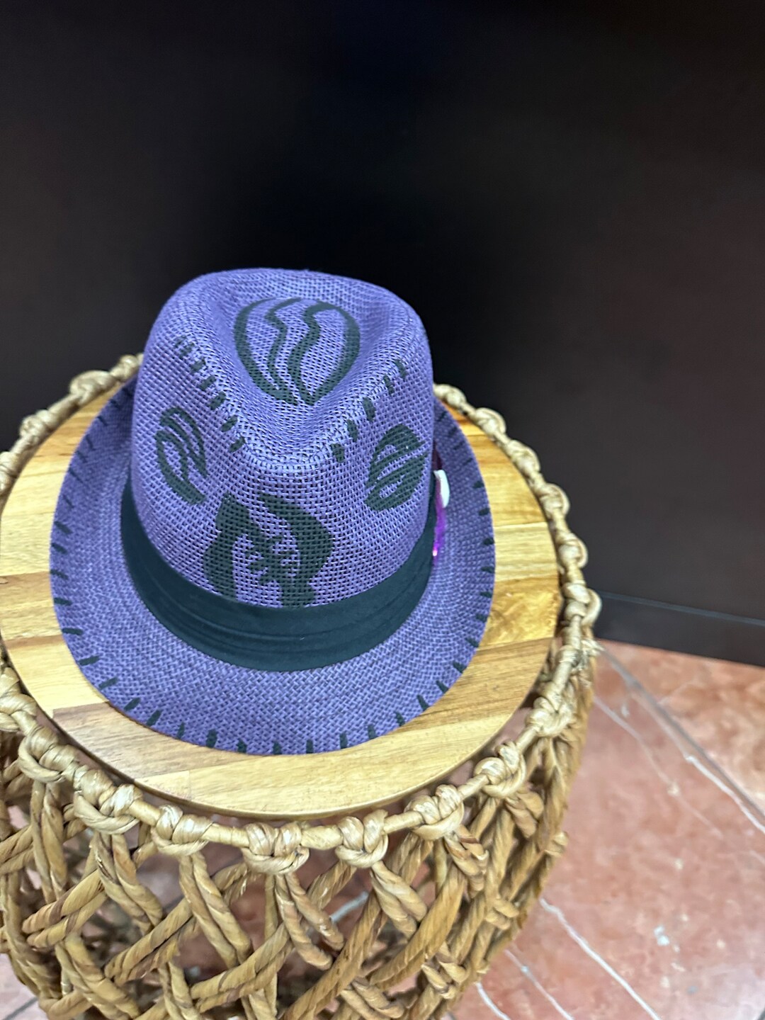 Purple Fedora, Purple Adrinka Hat, Purple Gyname Hat, Purple Stingy ...