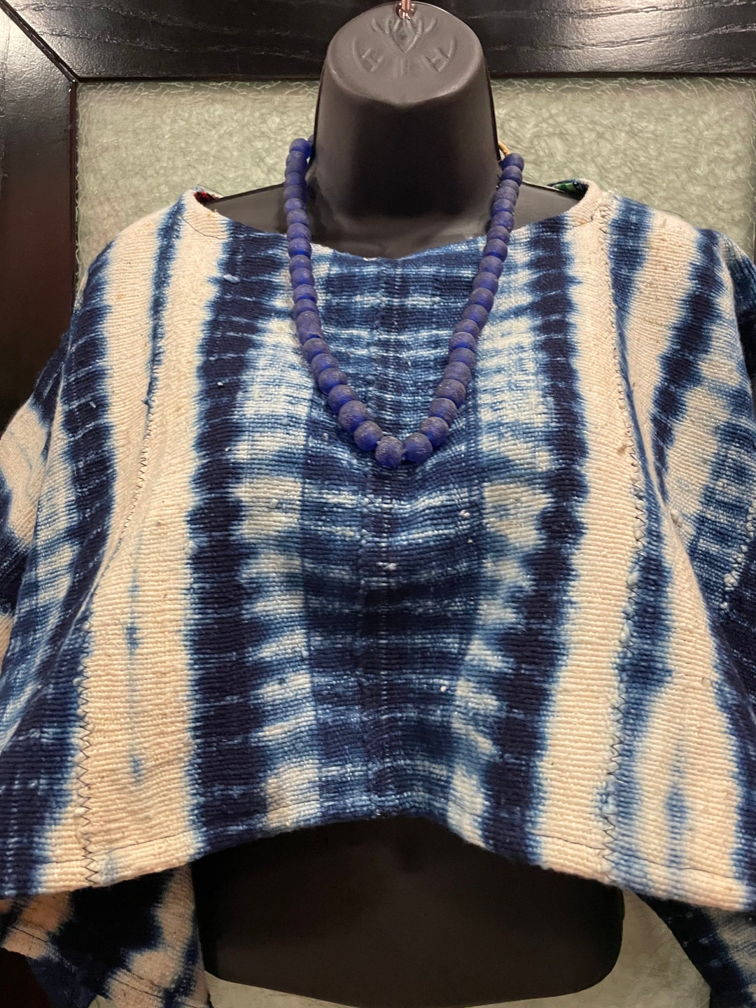 Indigo Shrug, Blue Mudcloth Shrug, African Shrug, Ethnic Shrug - Etsy