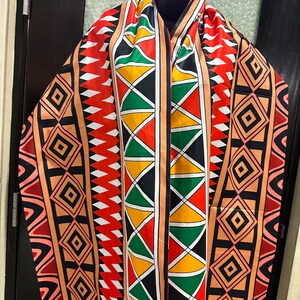 African Shawl, Ethnic Shawl, Tribal Shawl, Warrior Shawl, Christmas ...