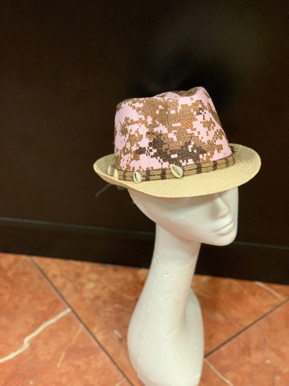 Pink Camo Fedora African Hat African Fedora Hat African | Etsy