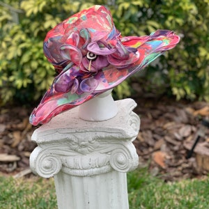 Mother’s Day Hat, Floral Hat, Wedding Hat, Spring Hat, Summer Hat, Tea ...