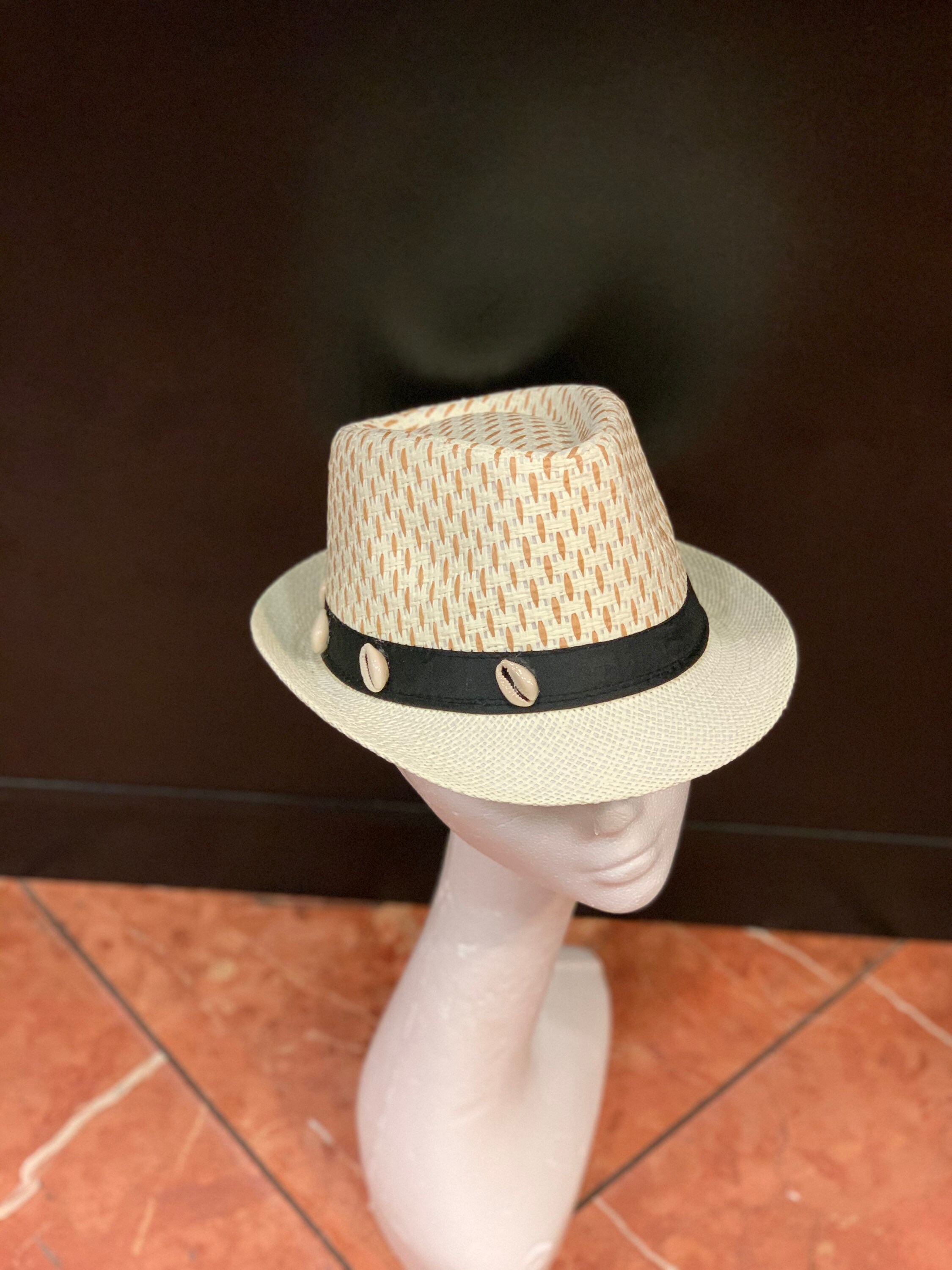 African Fedora Hat African Cowrie Shell Fedora Fedora Hat | Etsy