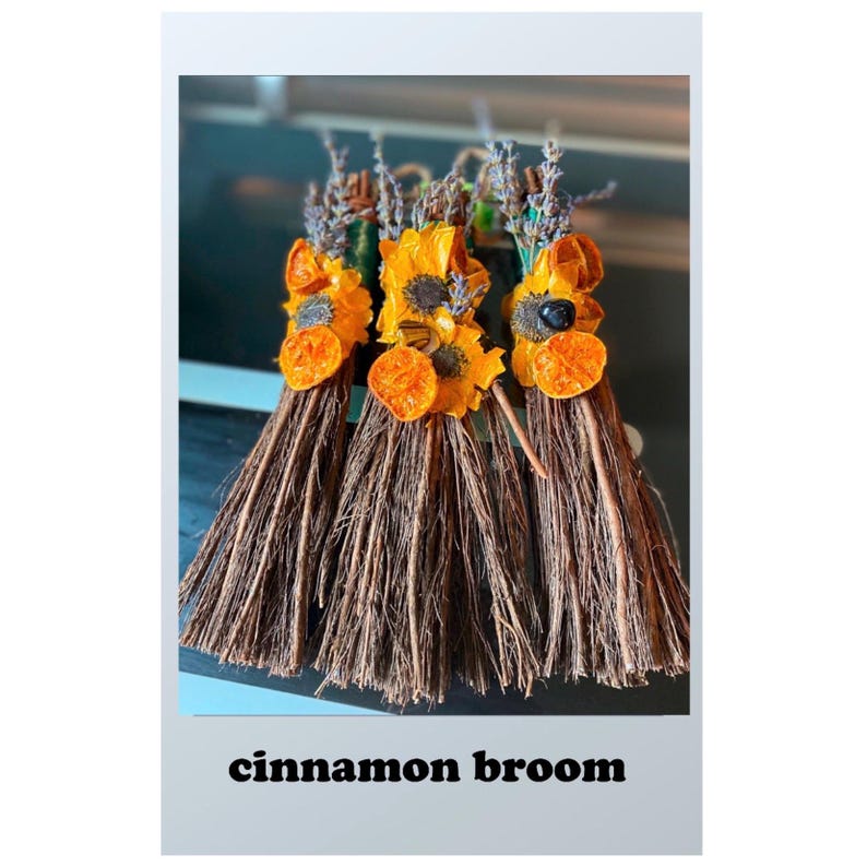 Cinnamon Broom/cinnamon Broom With Crystals/dried Flower Home Decor ...