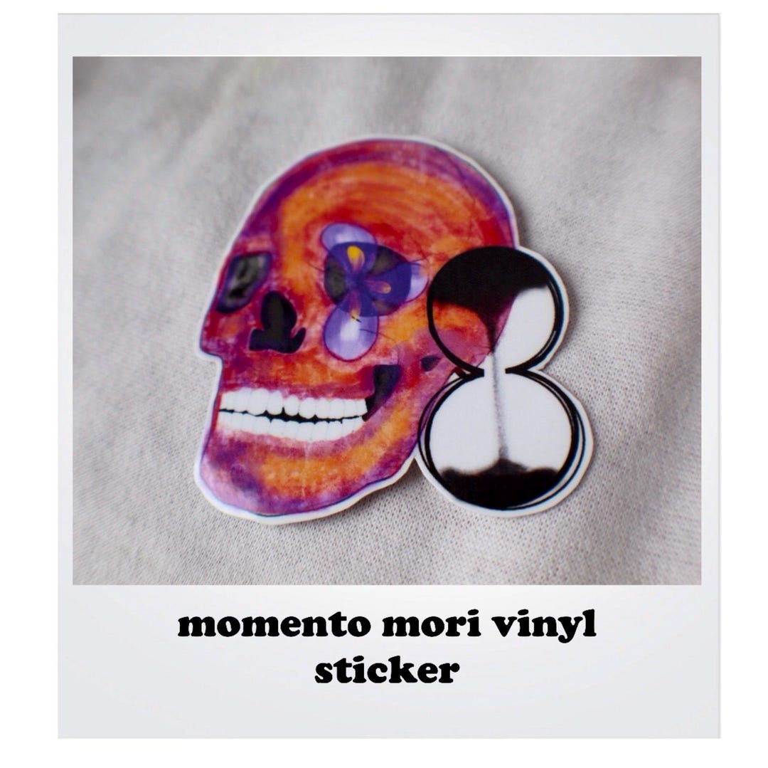 Momento Mori Vinyl Sticker/stoic Vinyl Sticker/philosophy Sticker/free ...