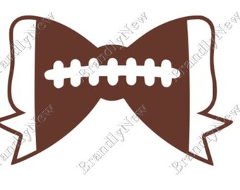 Football Bow Svg | Etsy