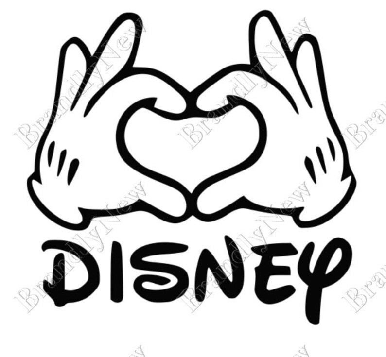 Diseño de corazón Disney / SVG PNG JPEG Descargar / | Etsy