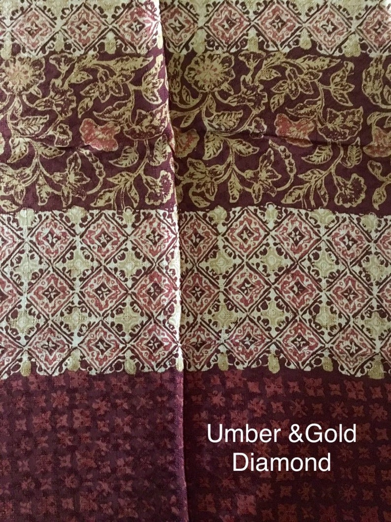 Floral Viscose Batik -gold-dressmaking Fabric-viscose Cloth-indonesian ...