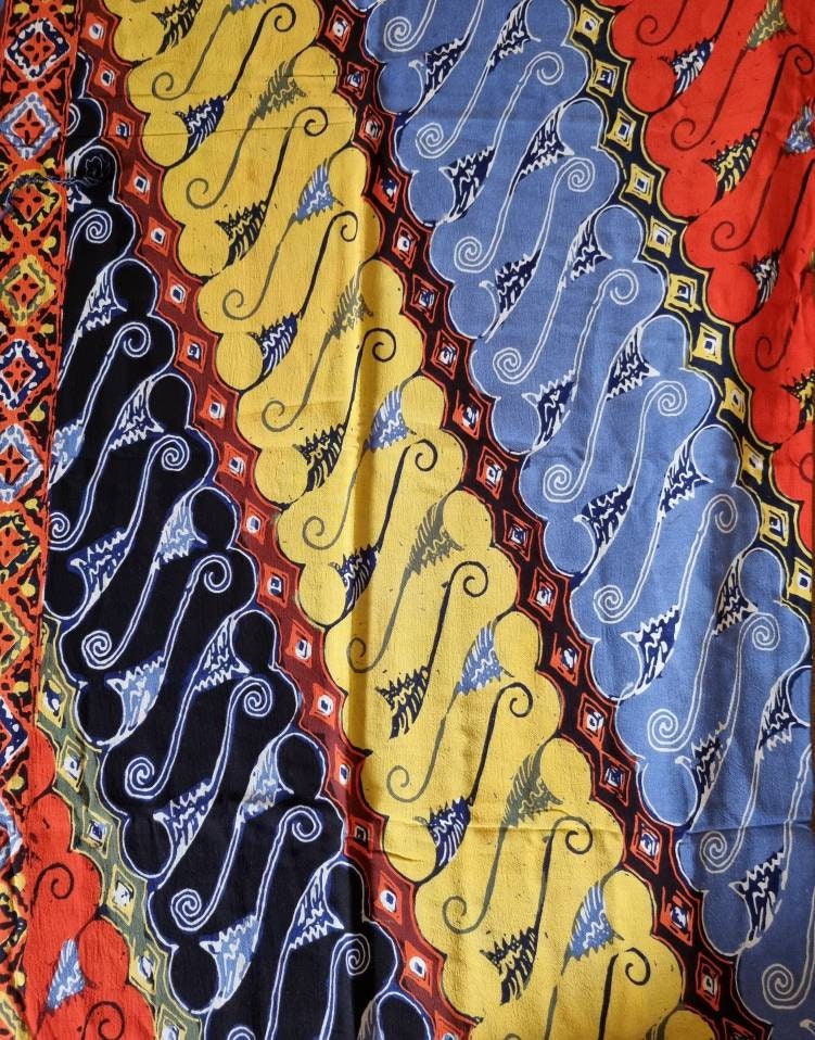 Traditional"parang" Javanese Batik Design Cloth With Contemporary ...