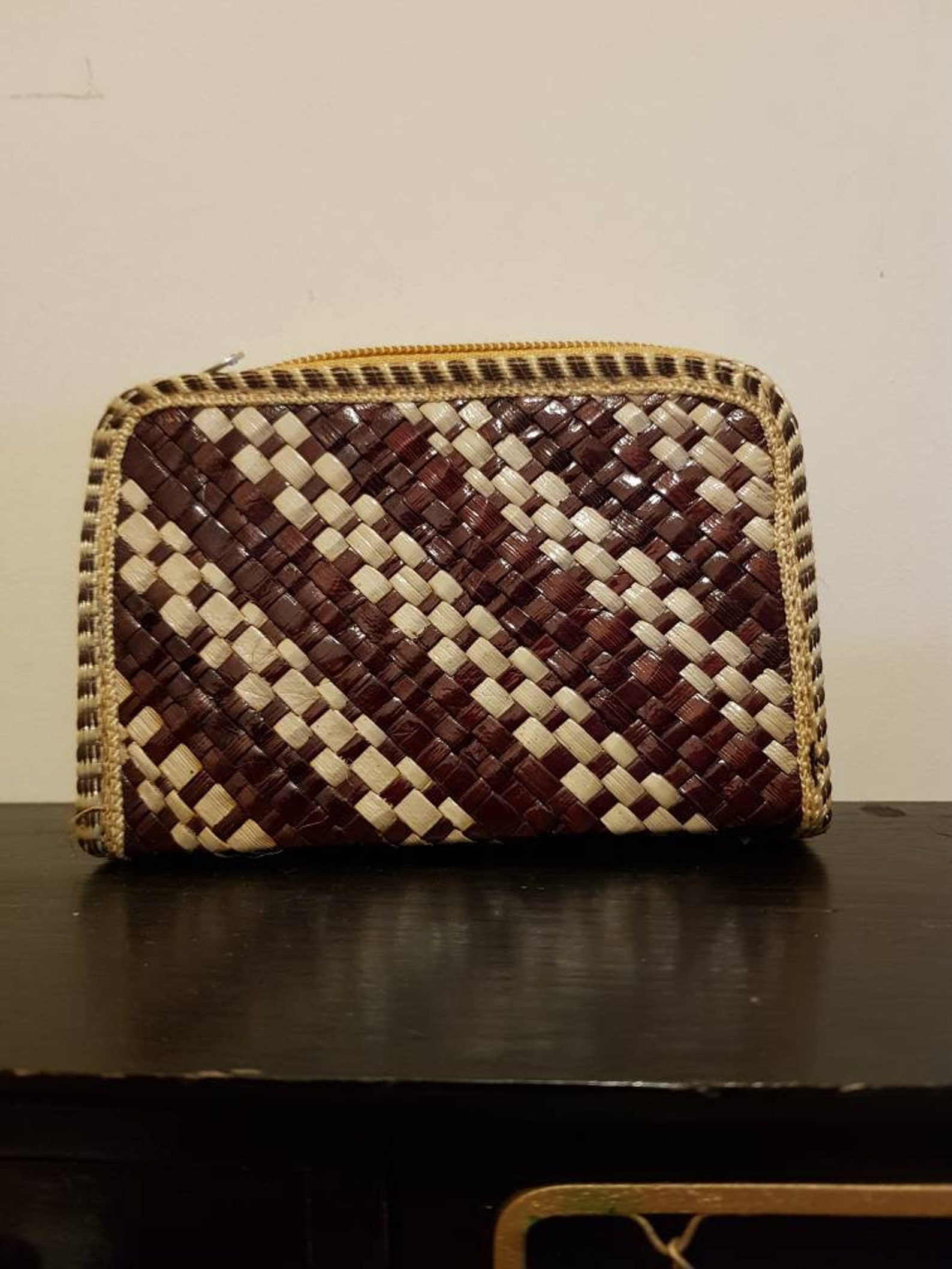 Rattan Weave Coin Purse- Handwoven Purse -rattan Wallet-handmade ...