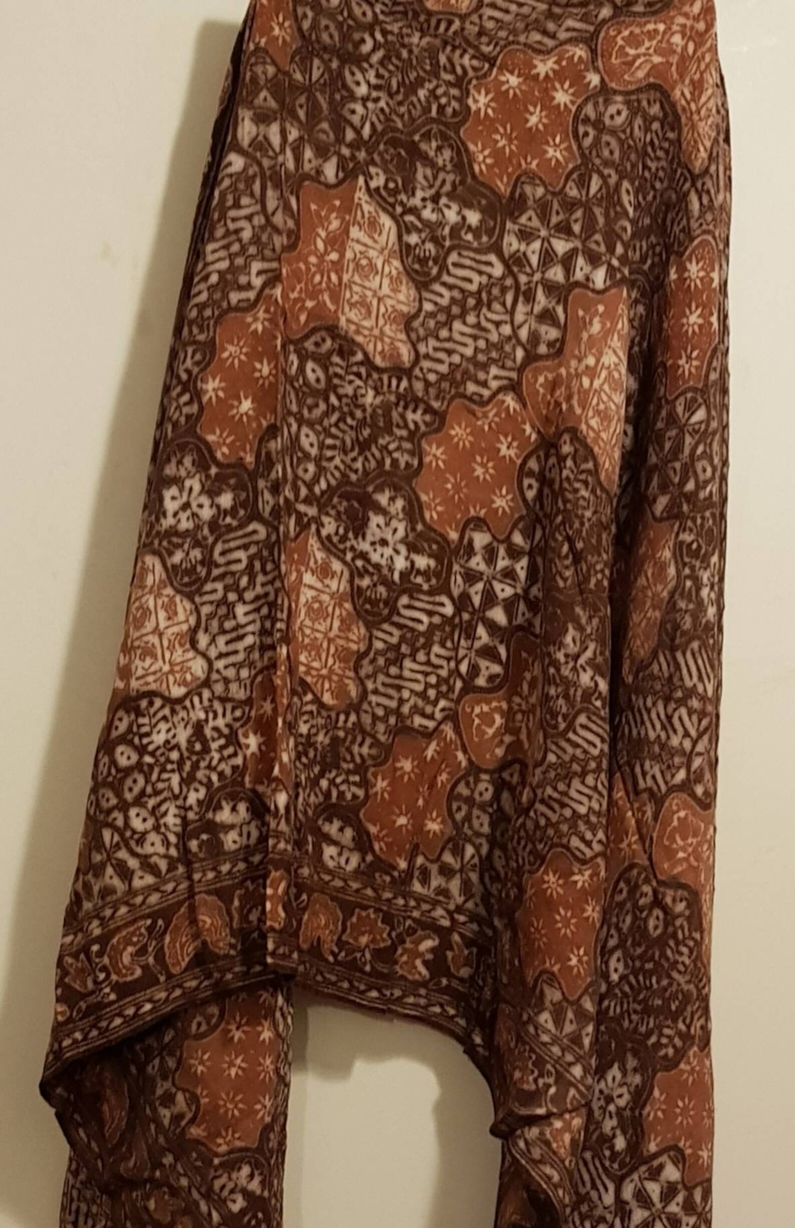 Batik Natural Dye Cotton Scarf Handprinted handblock Printed indonesian ...