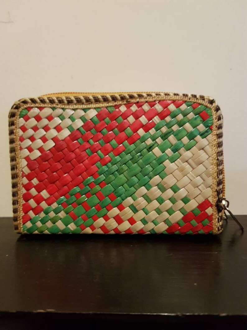 Rattan Weave Coin Purse- Handwoven Purse -rattan Wallet-handmade ...