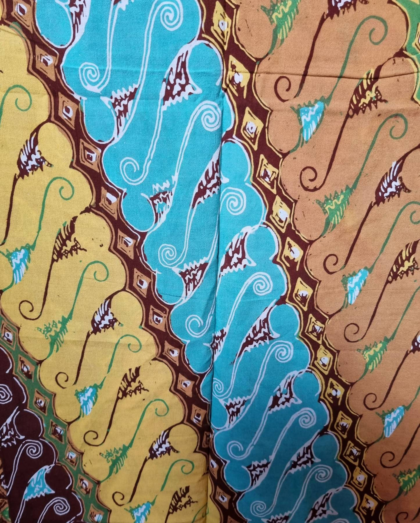 Traditional"parang" Javanese Batik Design Cloth With Contemporary ...