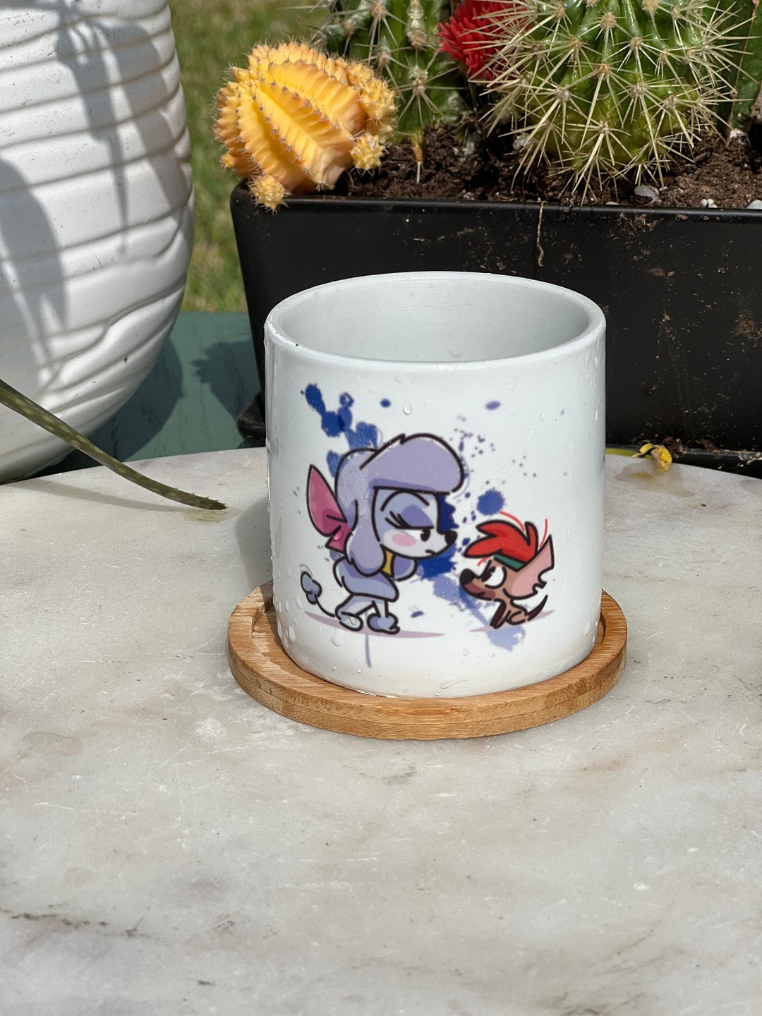 Georgette and Tito (oliver and Company) Succulent Pot, Disney ...