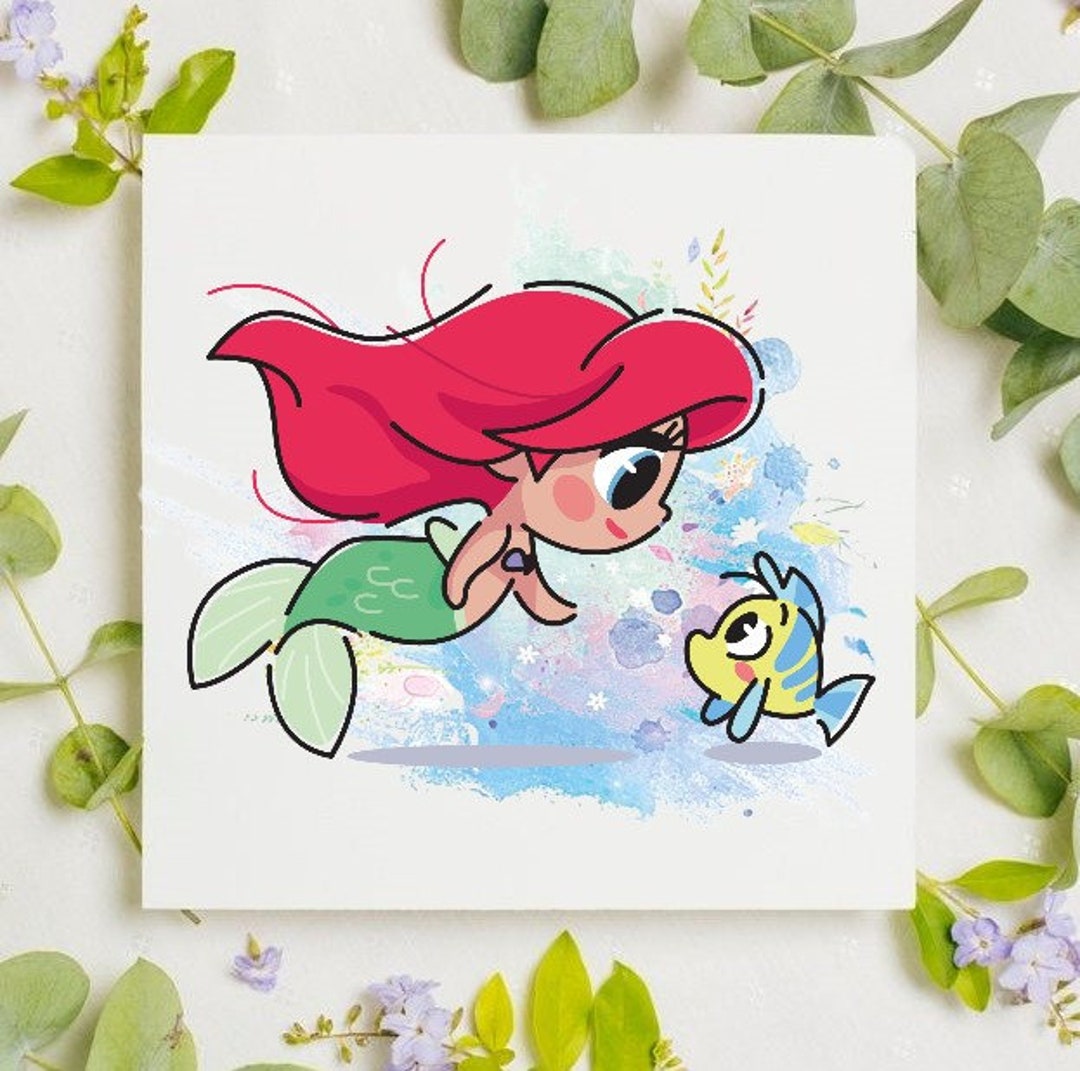 Ariel (little Mermaid) Canvas Painting - Disney Canvas Painting - Etsy