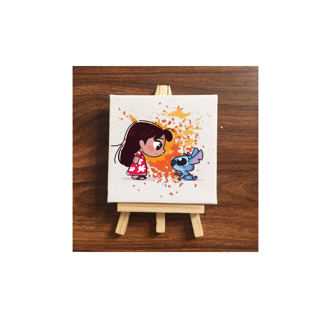 Lilo (lilo and Stitch) Canvas Painting - Disney Canvas Painting - Etsy
