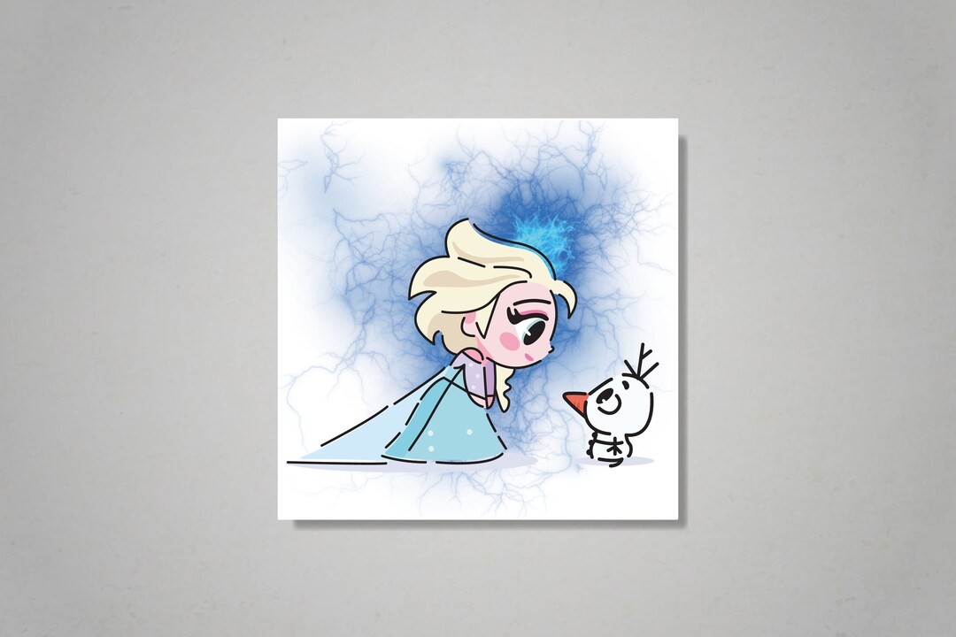 Elsa (frozen) Canvas Painting - Disney Canvas Painting - Etsy